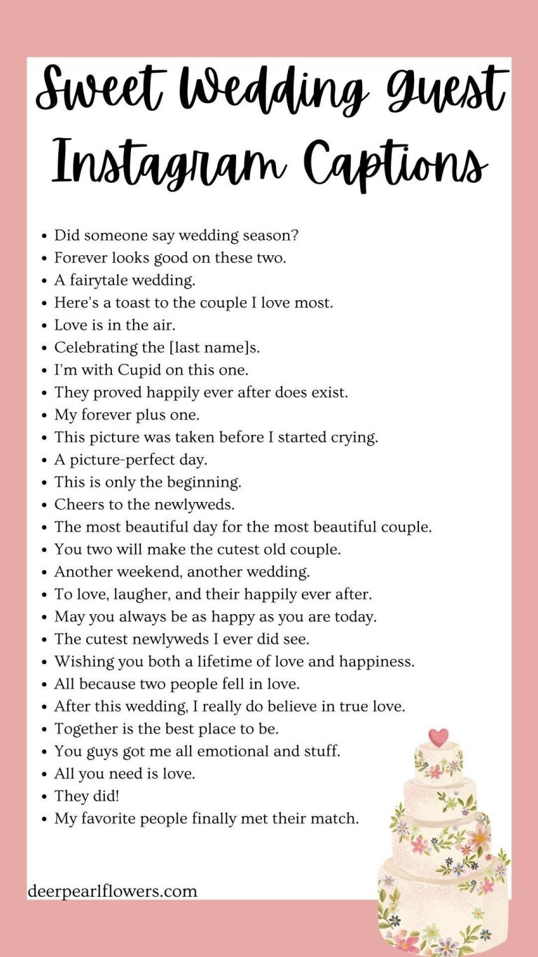 200 Wedding Guest Captions To Use On Instagram 2025